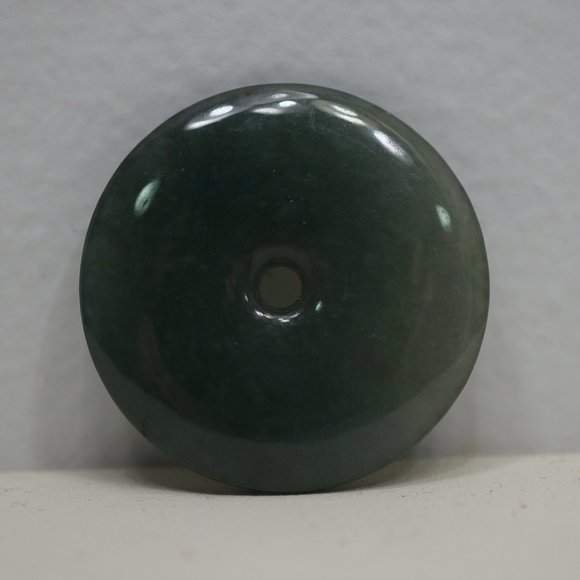 Jewelry | 3mm Jade Disk Pendant | Poshmark